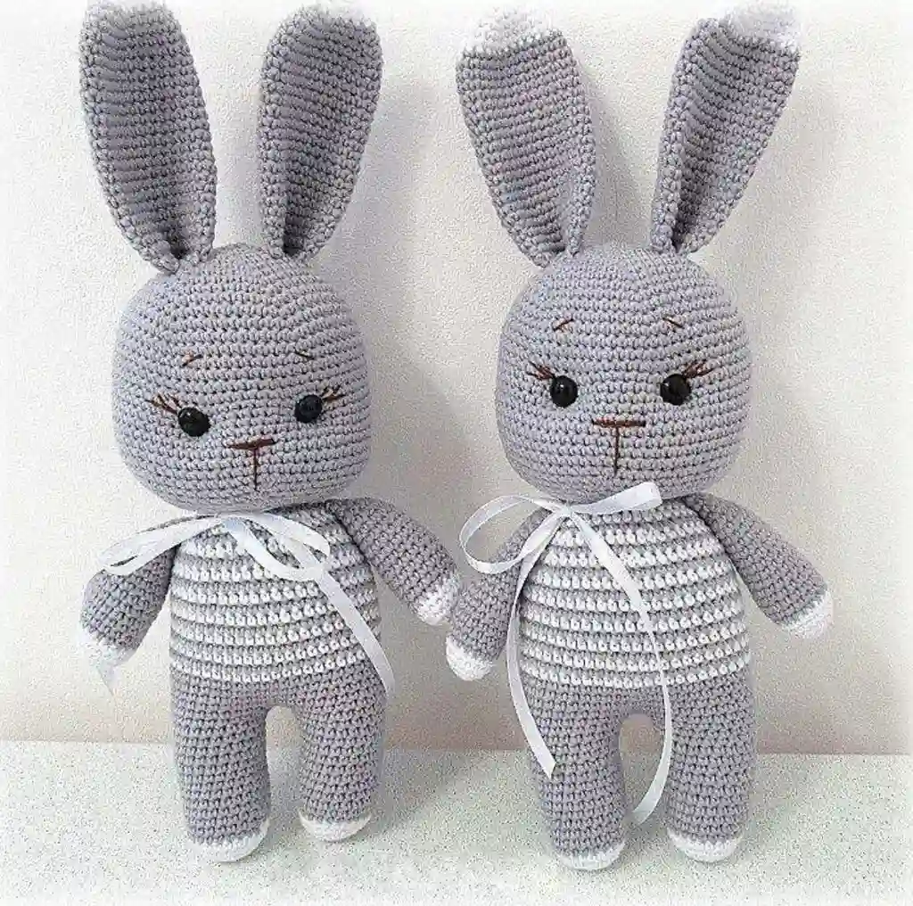 Amigurumi Cute Gray Bunnies Free Pattern – C.A Crochet Blog